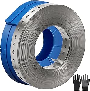 Amazon.com: Galvanized Metal Strap 3/4" x 100 FT, Heavy Duty Metal ...