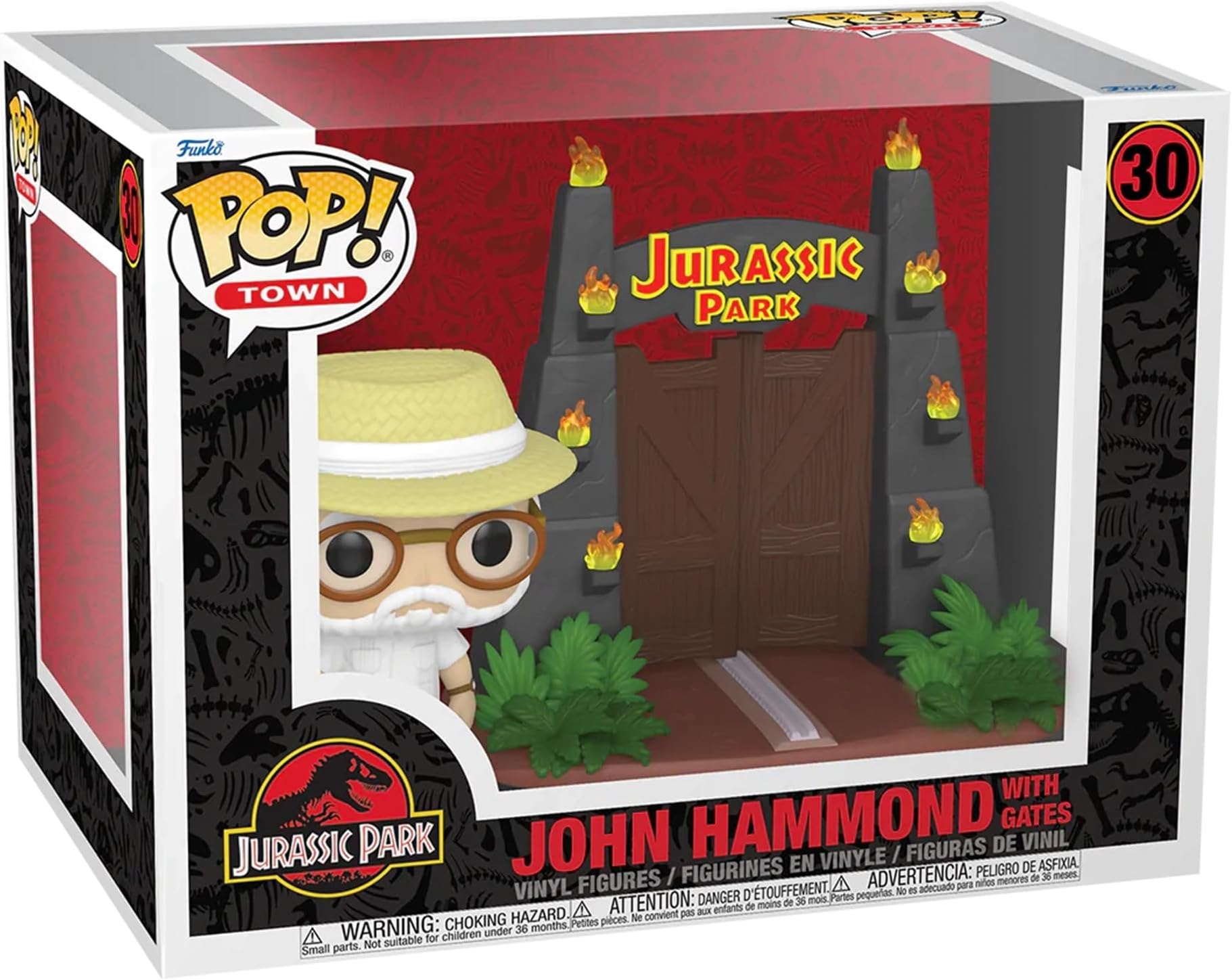 Funko POP! Town #30 Jurassic Park John Hammond with Gates, Target ...