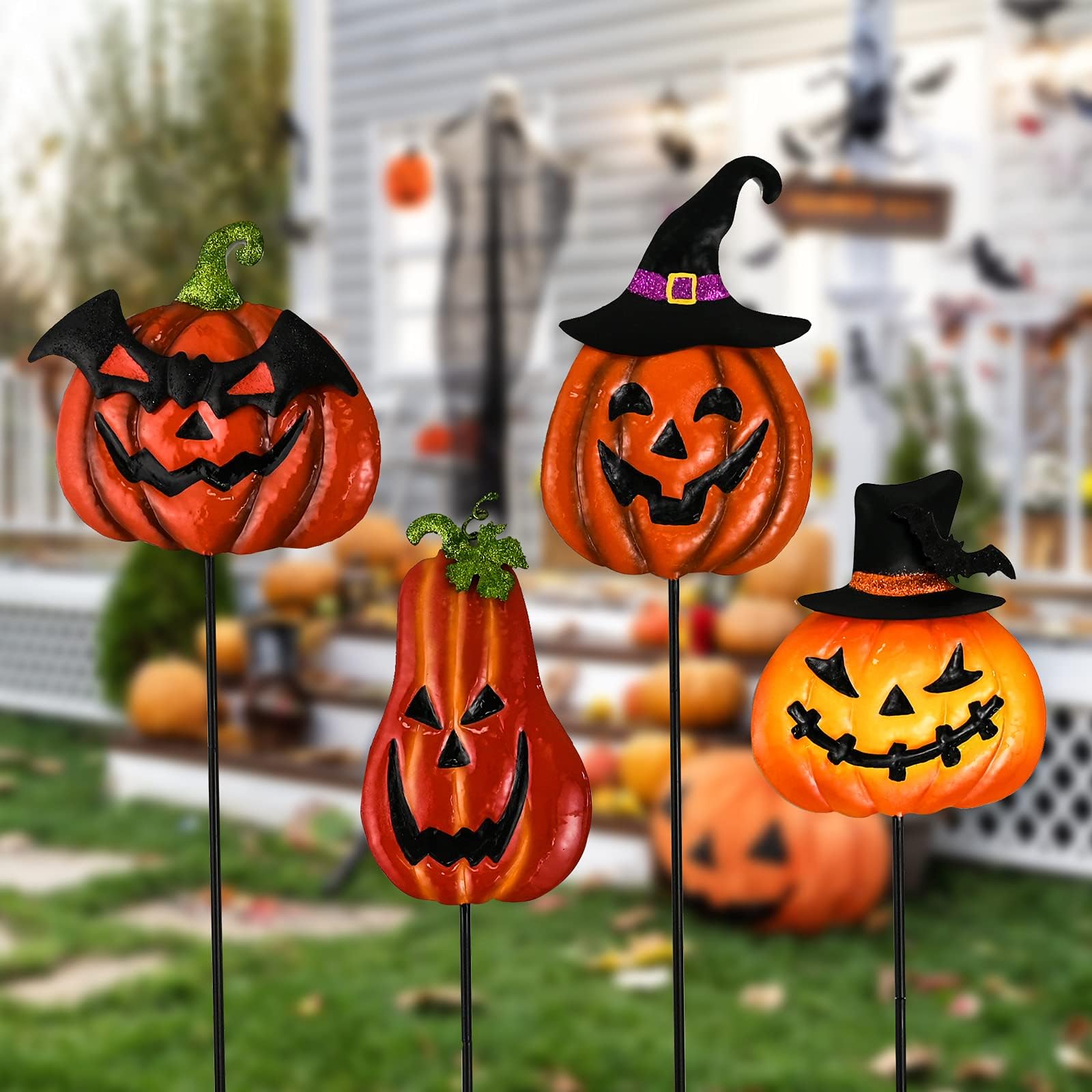 Amazon.com : Ridota 2 Pack Halloween Yard Decoration Stakes, Trick or ...