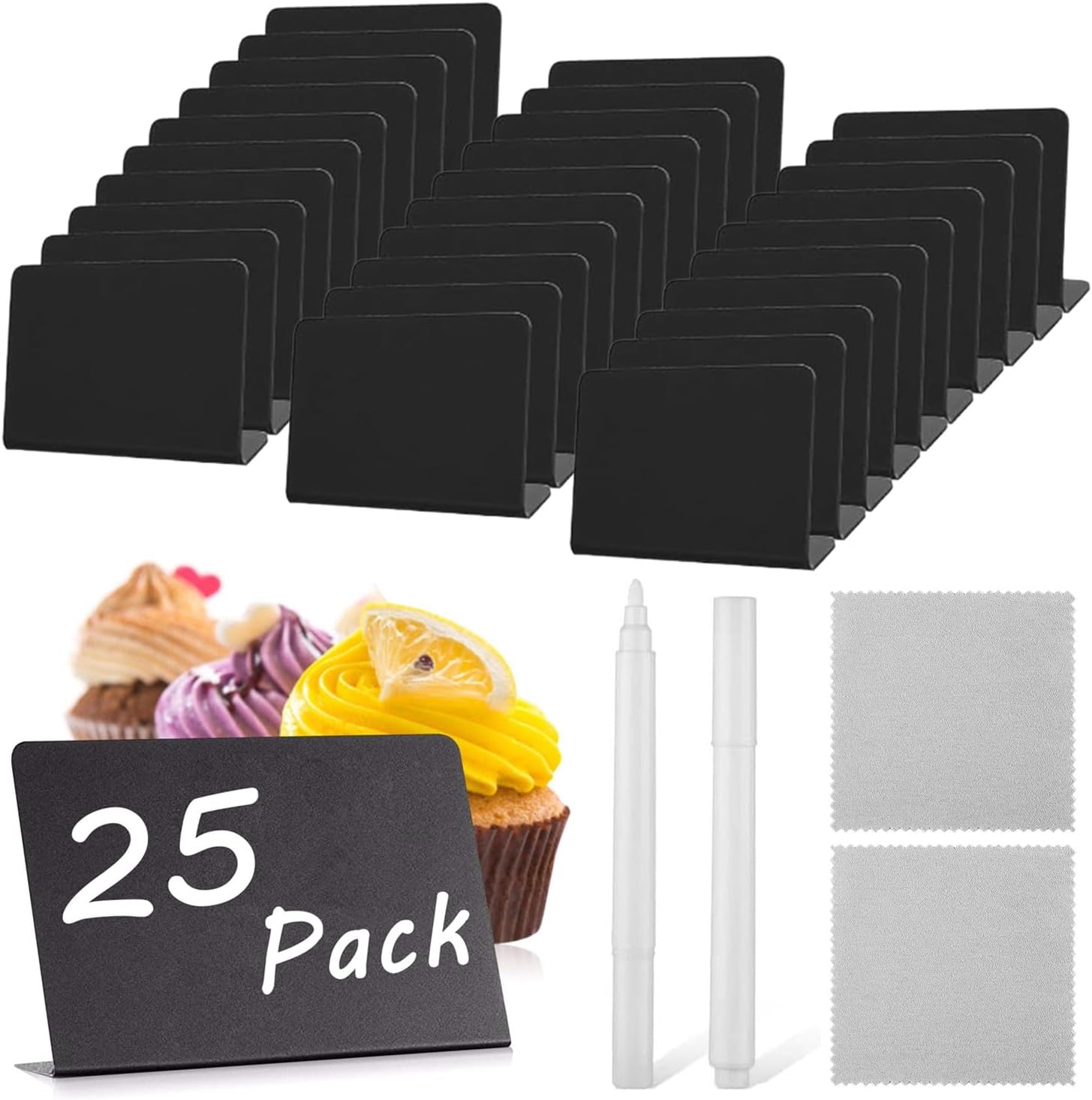 Amazon.com : PigPotParty Acrylic Mini Chalkboard Signs for Food, 12 Pcs ...