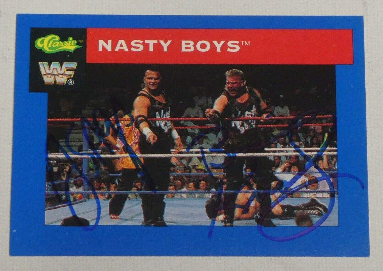 Nasty Boys Brian Knobbs & Jerry Sags Signed WWE 1991 Classic WWF Card ...