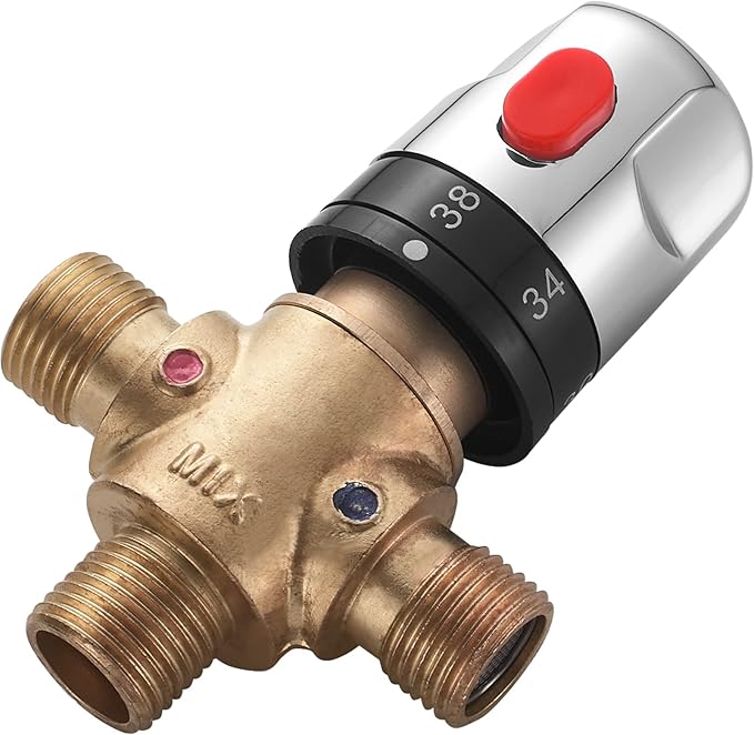 kisimixer Thermostatic Mixing Valve for Shower System Water Temperature ...
