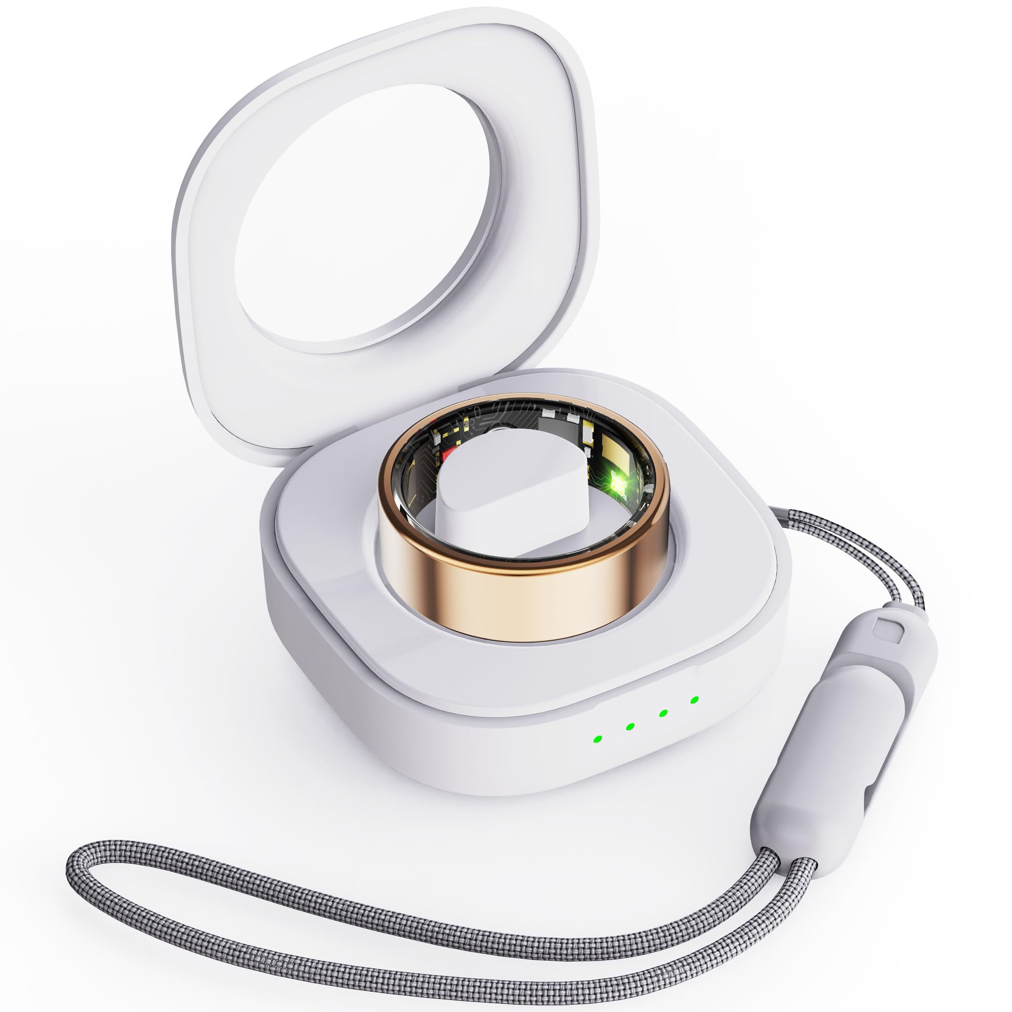 Amazon.com: Smart Ring Charging Case Fitness Ring Charging Box Small ...
