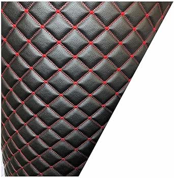 Amazon.com: Diamond Quilted Foam Faux Leather Vinyl Fabric Upgraded Non ...