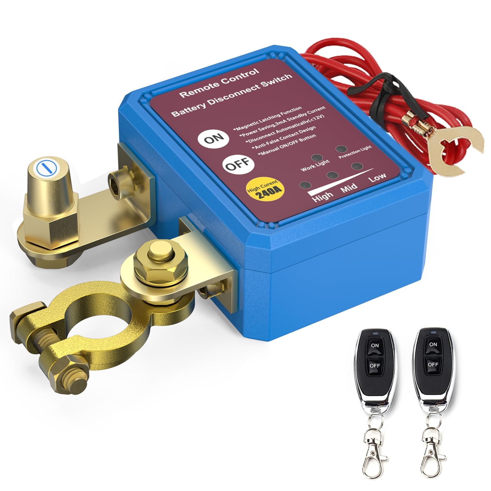 Amazon.com: CHENGPI Kill Switch for Car - Remote Battery Disconnect ...