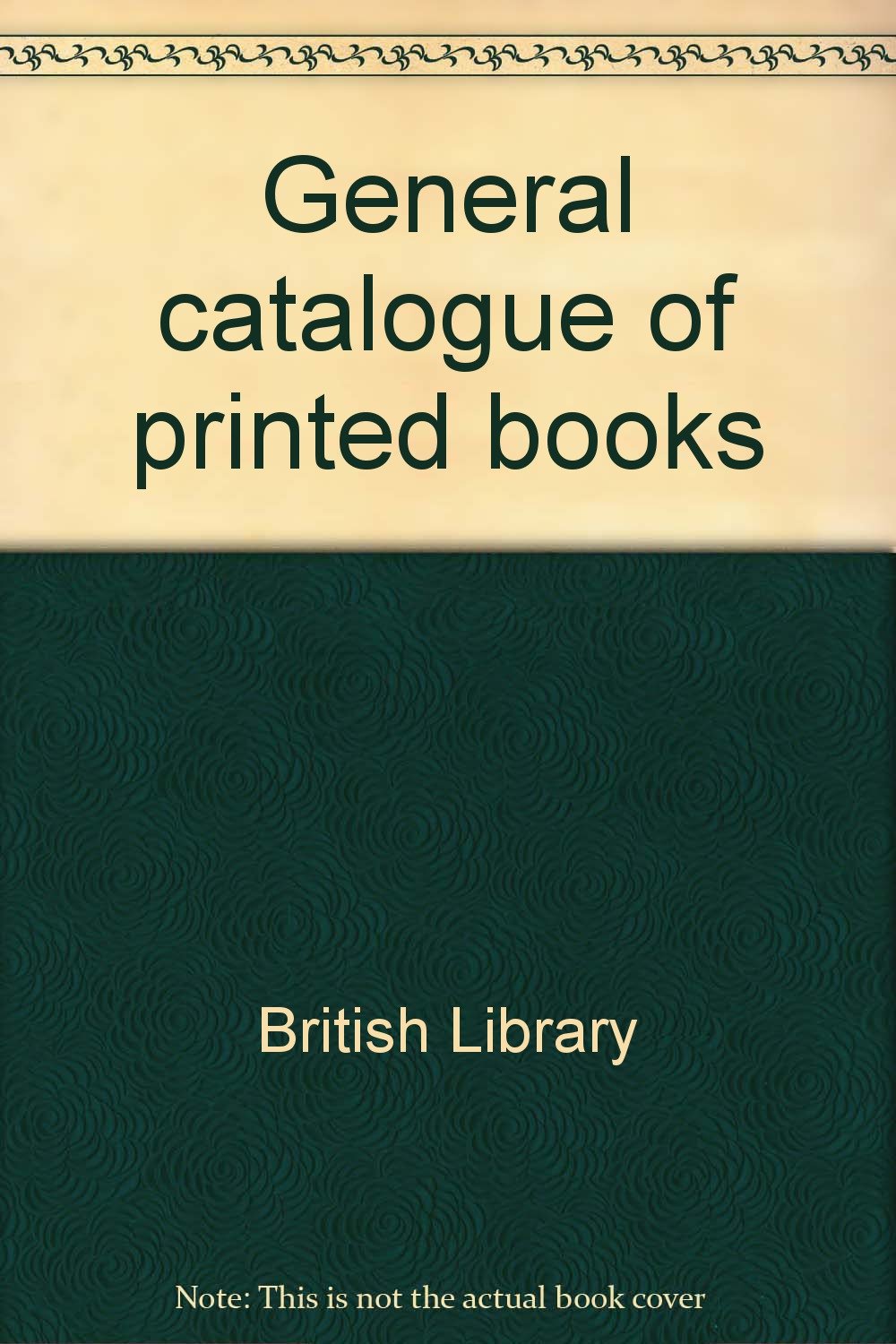 General catalogue of printed books: British Library: 9780714116020 ...