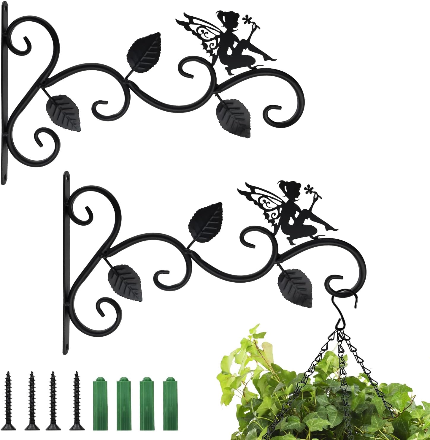 Amazon.com: YPRNM 2Pcs Hanging Planter Brackets, 12 inch Outdoor ...