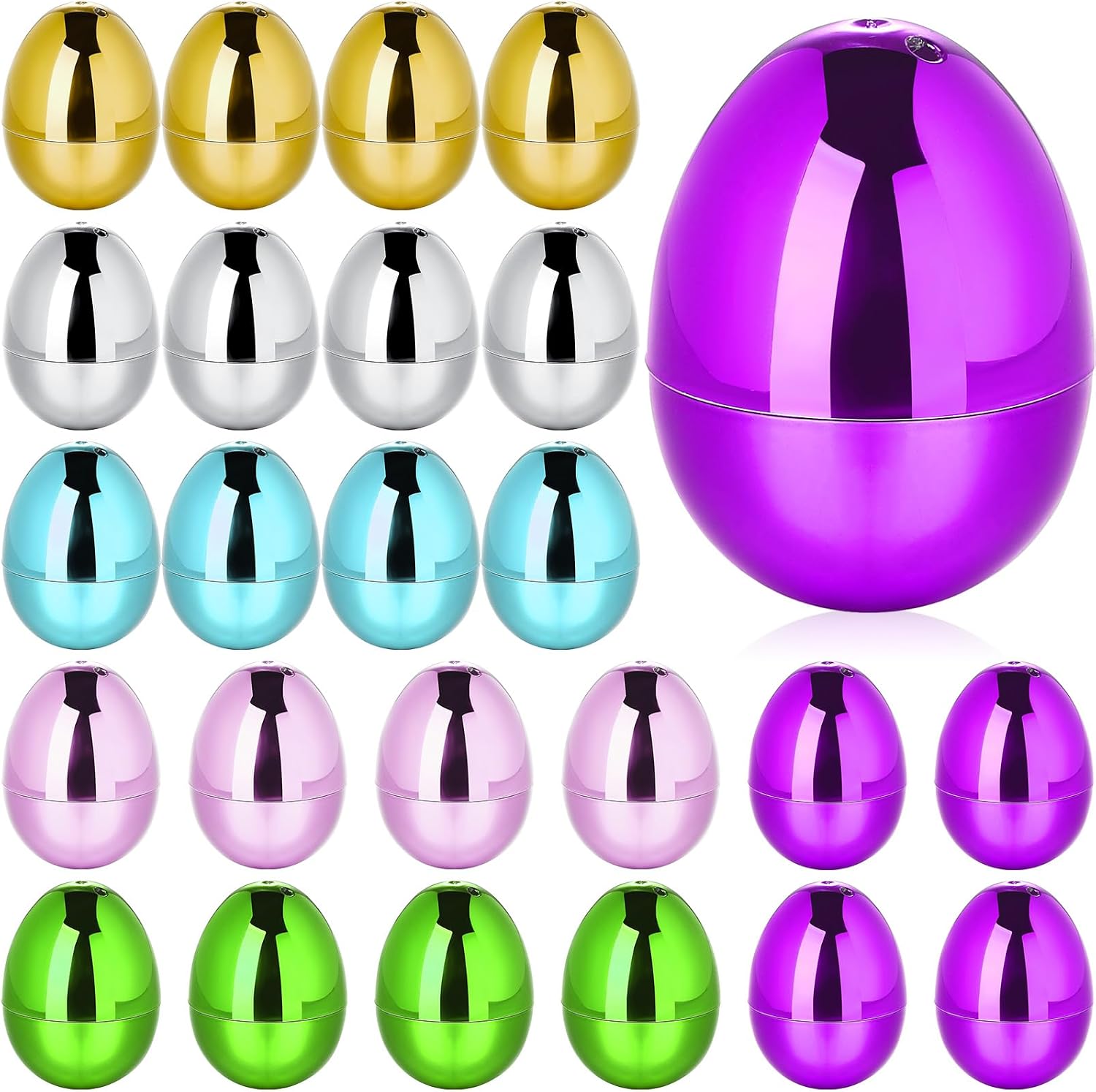 Amazon.com: ywmigl 24 Pcs Fillable Easter Eggs 2.36 Inch Easter Eggs ...