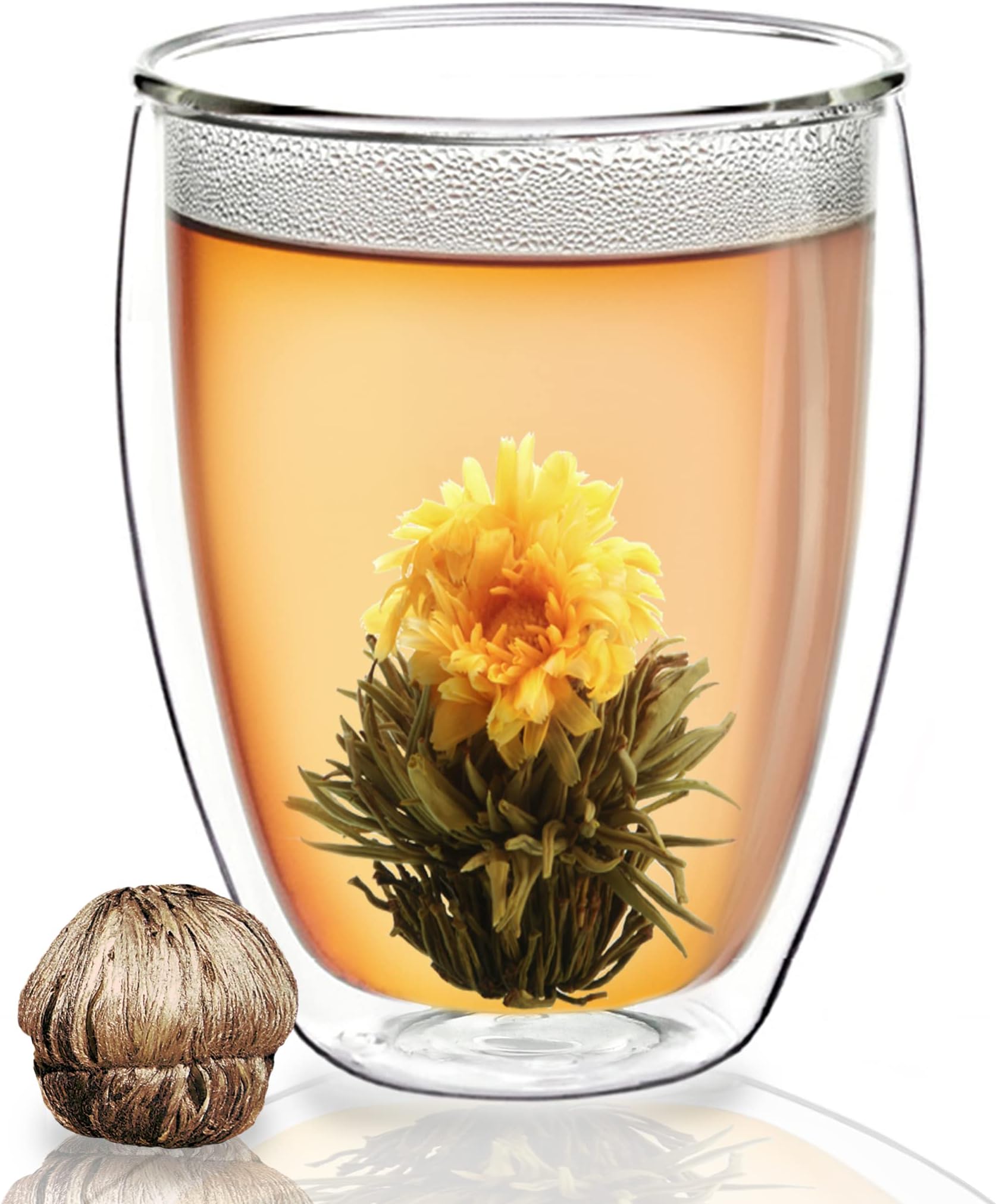 Amazon.de: Creano Glas doppelwandiges Thermoglas 250ml „DG-Hoch“, 2er ...