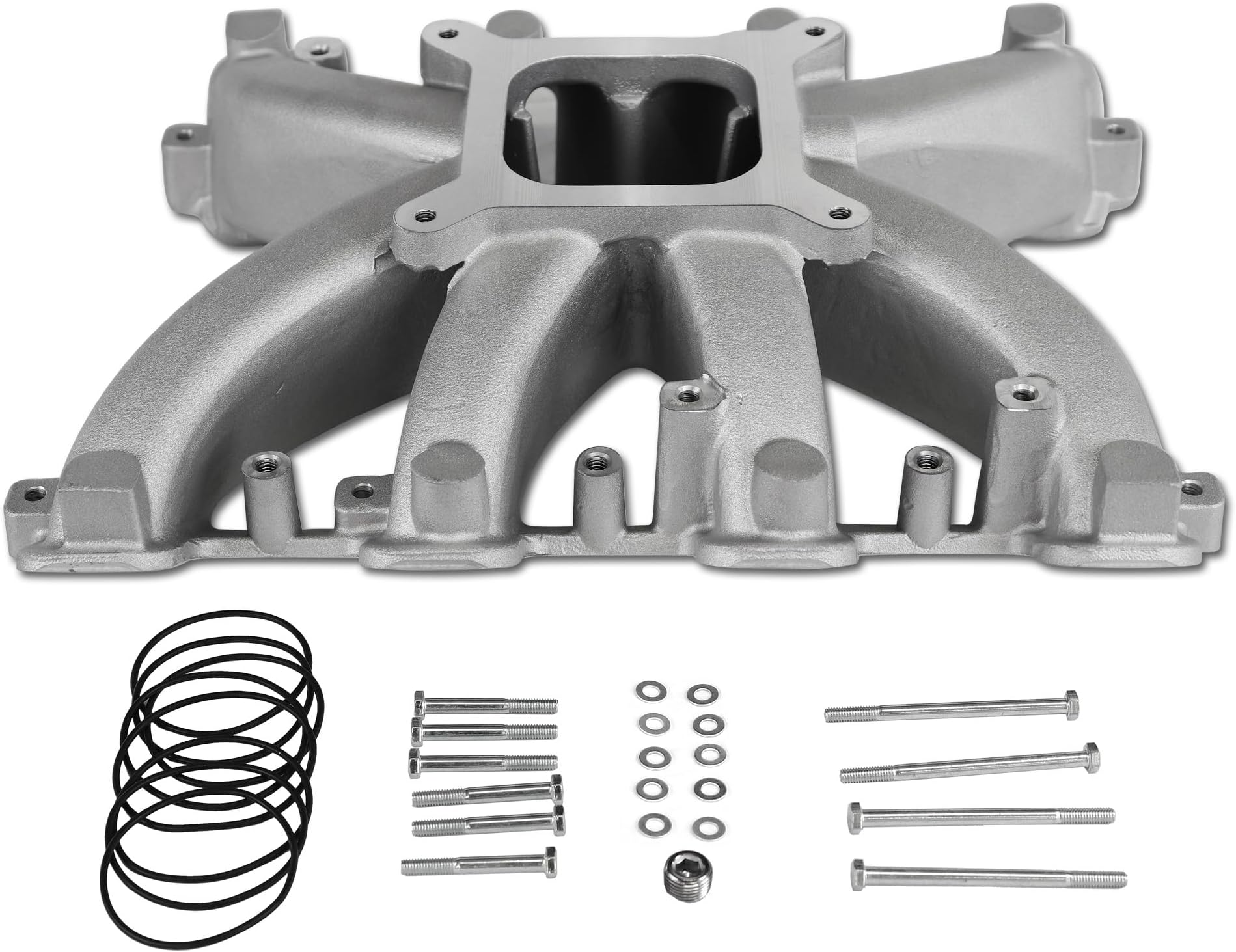 Amazon.com: JGhyperX 300-131 LS Mid-Rise Carbureted Intake Manifold ...