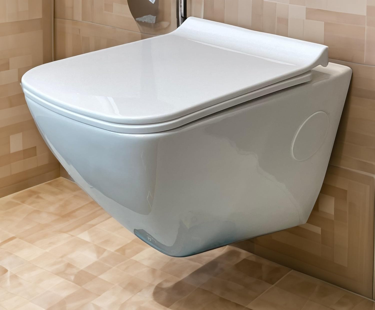 Meta One Piece Western Commode, European Type Wall Hund Toilet, Water ...