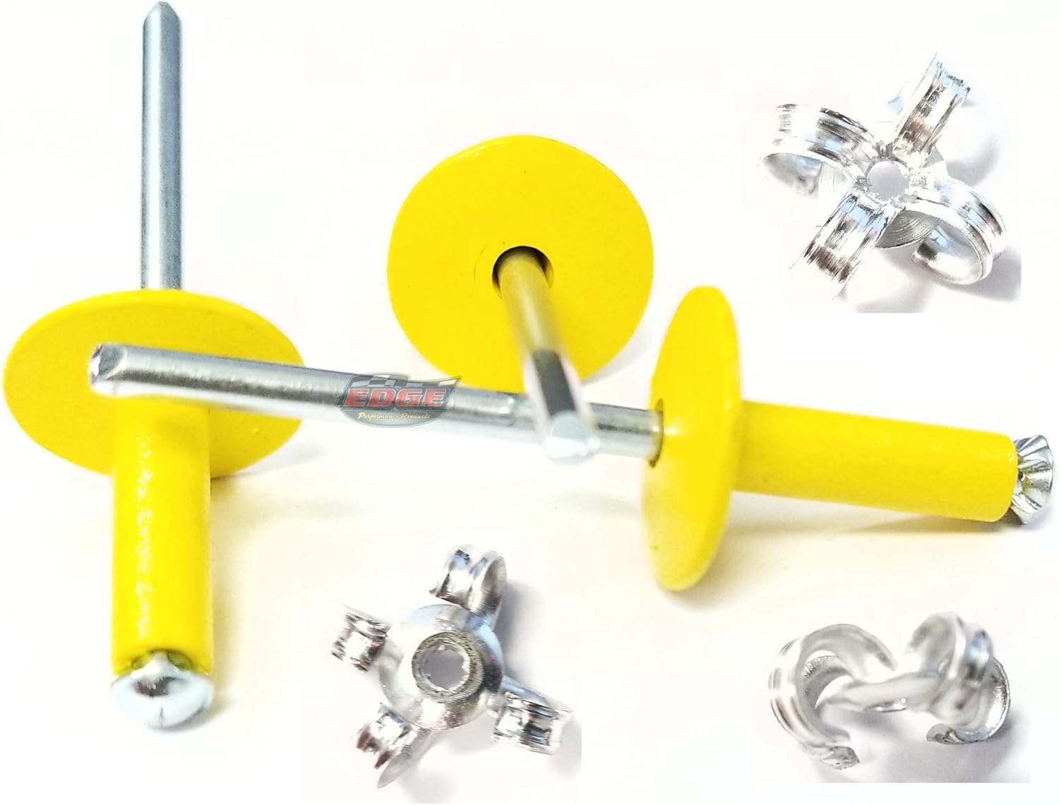 Amazon.com: Yellow 3/16" Pop Rivets Aluminum Large Head Exploding ...