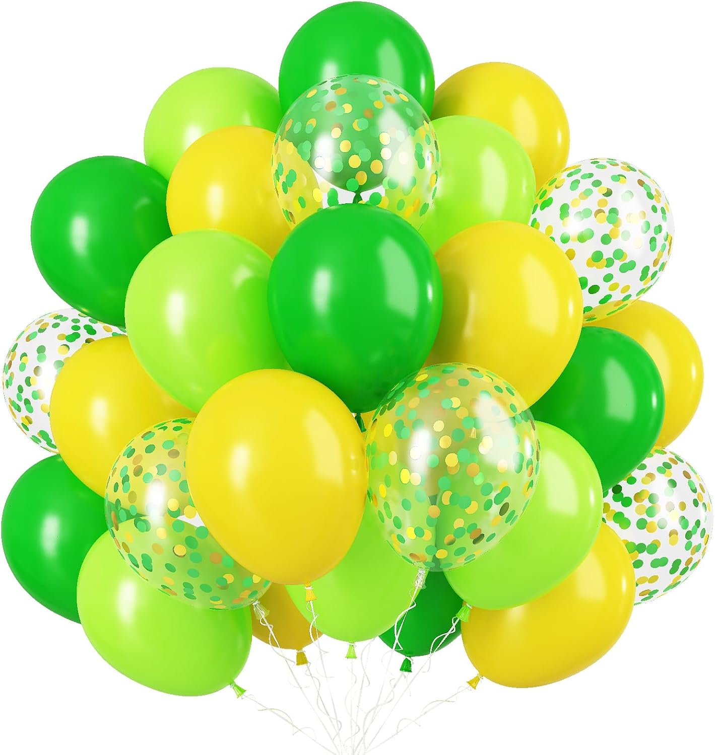 Amazon.com: Yellow Green Balloons, 60Pcs 12Inch Green Yellow Latex ...