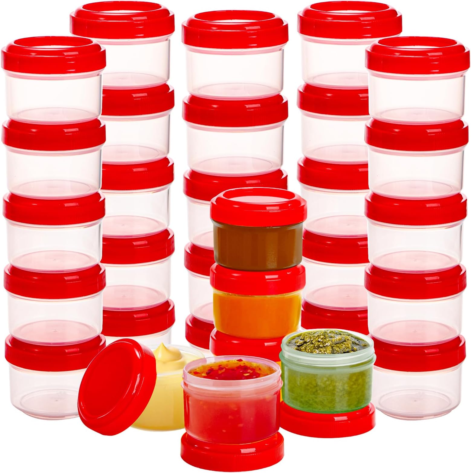 Amazon.com: Sistema To Go Collection Dressing Food Storage Containers ...