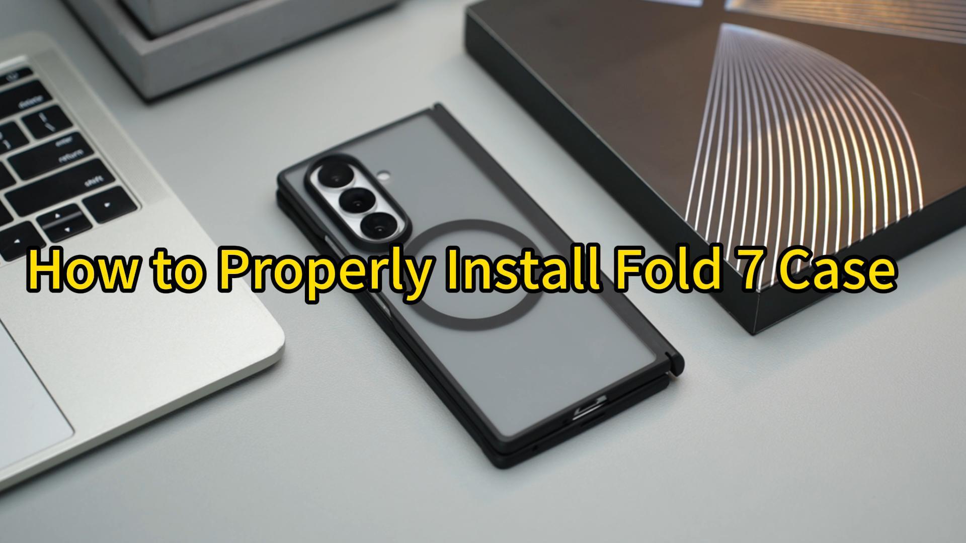 Watch How to Properly Install Fold 7 Case on Amazon Live