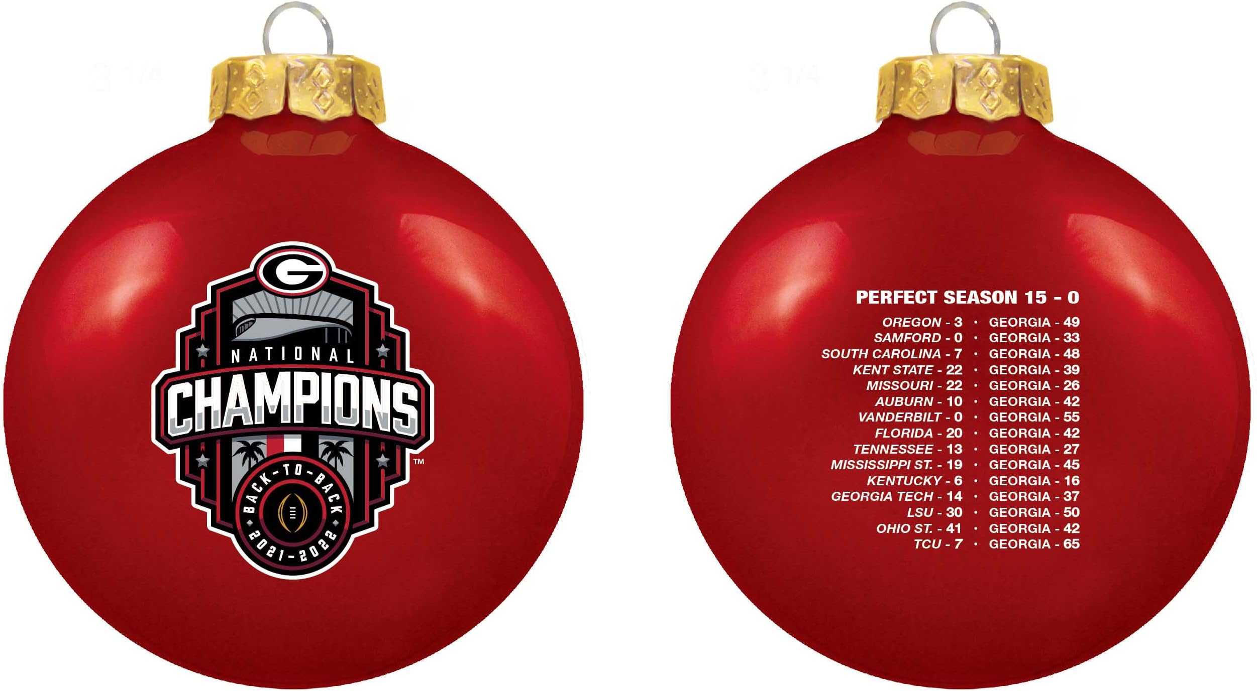 Amazon.com: Tree Trophy NCAA 2022 Back-to-Back Georgia College Football ...