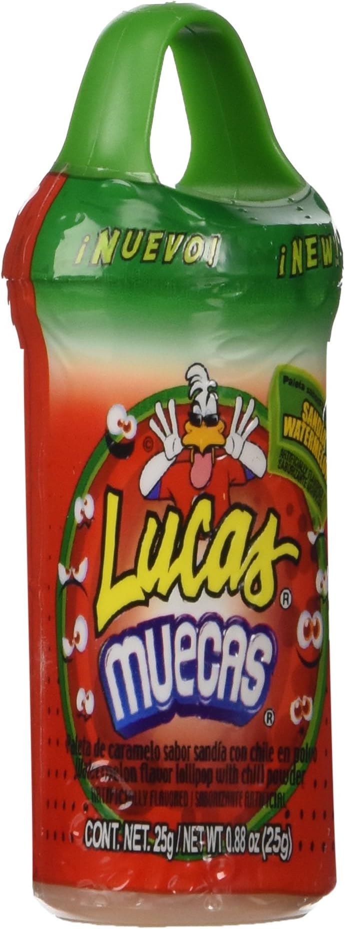 Amazon.com : Lucas Muecas Watermelon Flavor Lollipop w/Chili Powder ...