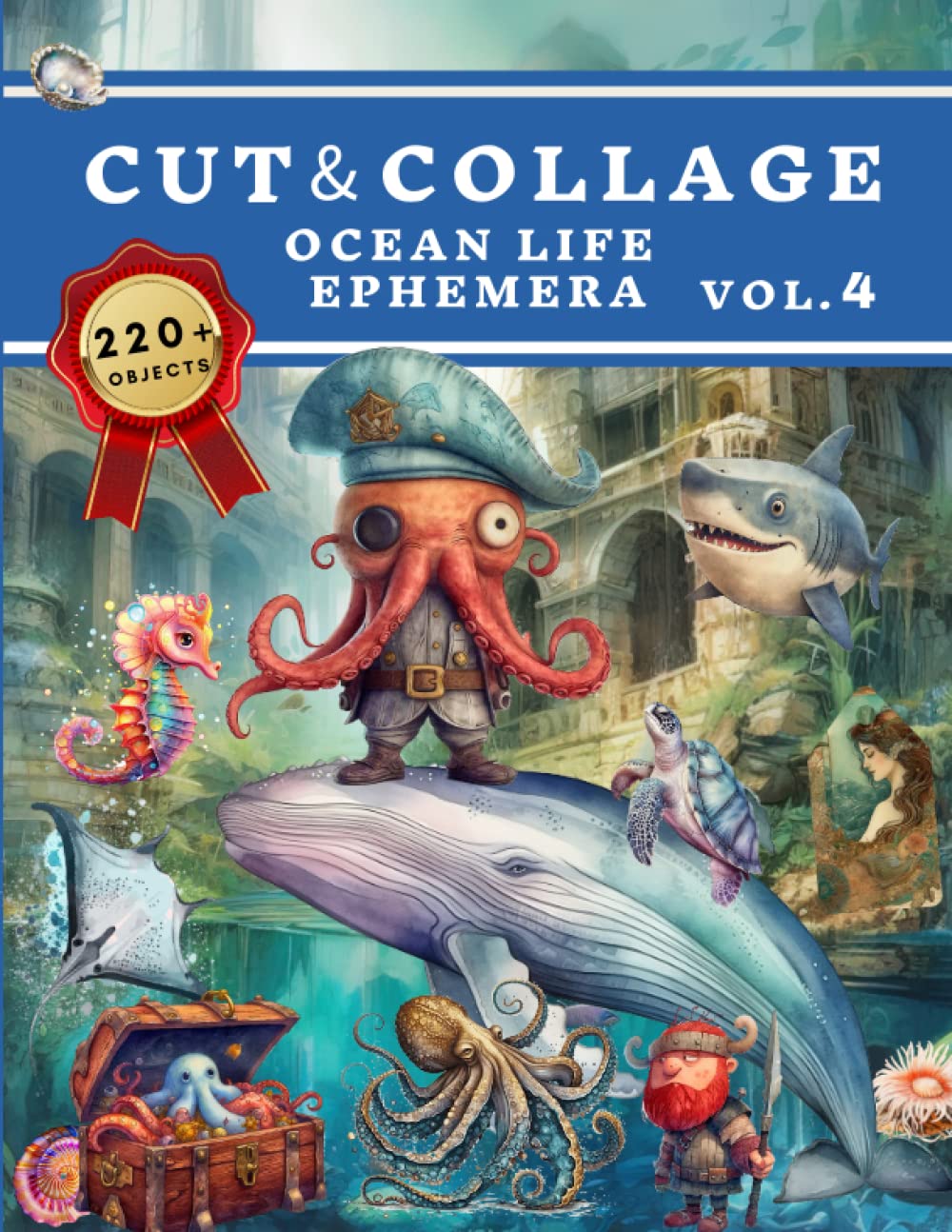 Cut and Collage Ocean Life Ephemera Book: High Quality Images Of Sea ...