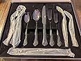 Amazon.com | Beaded Edge 20-Piece Black Silverware Set, Mirror Polished ...
