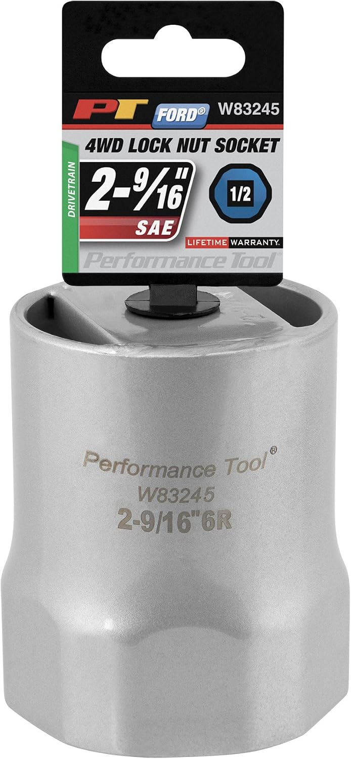 PERFORMANCE TOOL W83245 Wilmar 1/2 Dr. Lock Nut Socket 2-9/16 in ...