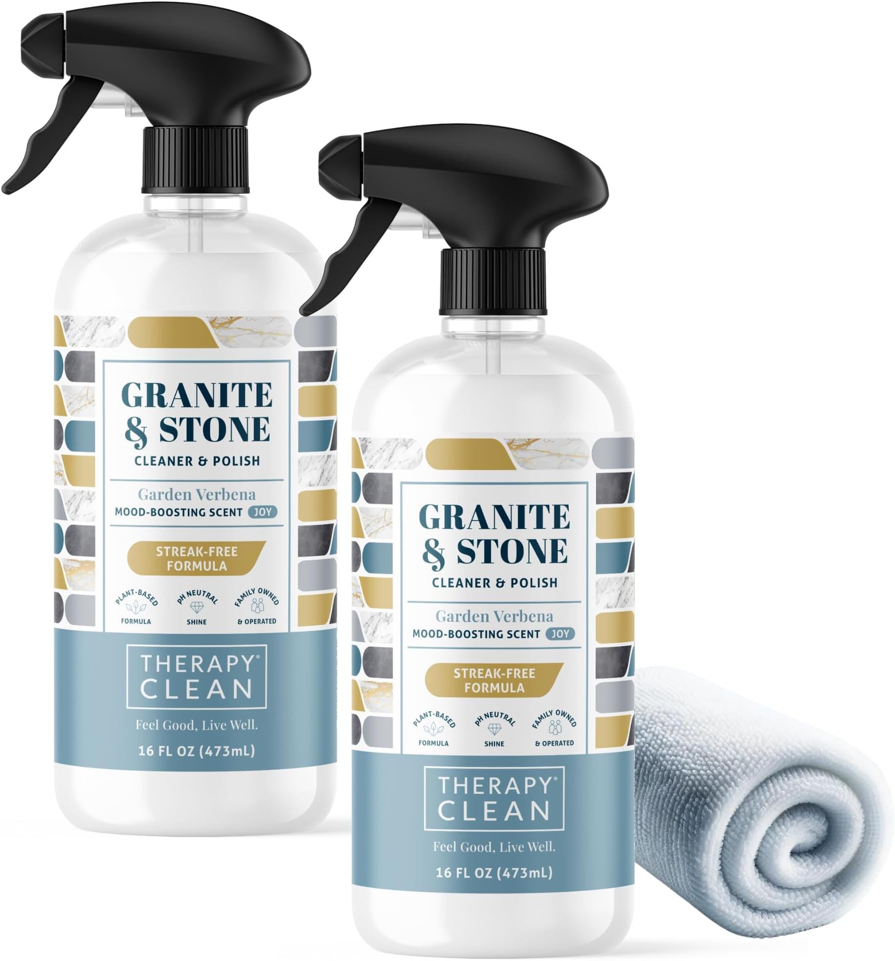 Amazon.com: Therapy Granite & Stainless Steel Cleaner Bundle : Health ...