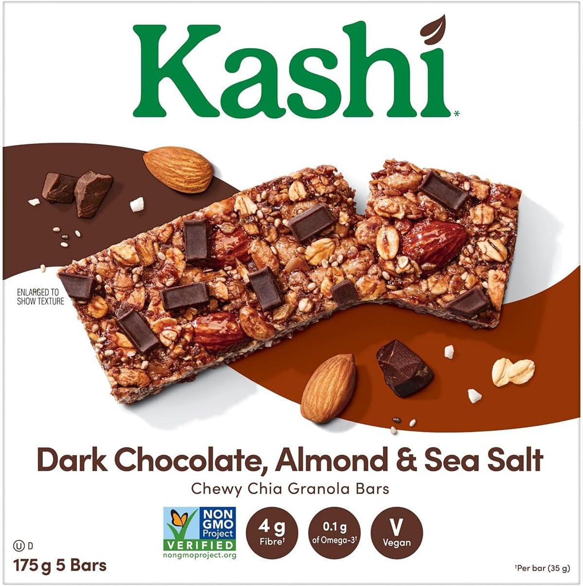 Amazon.com: Kashi Chewy Granola Bars, Fiber Bars, Vegan Snacks, Cherry ...