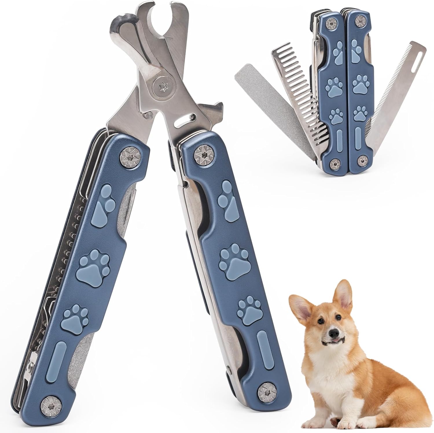 Amazon.com: Nopisen Dog Nail Clipper,4 in 1 Multifunction Pet Nail ...