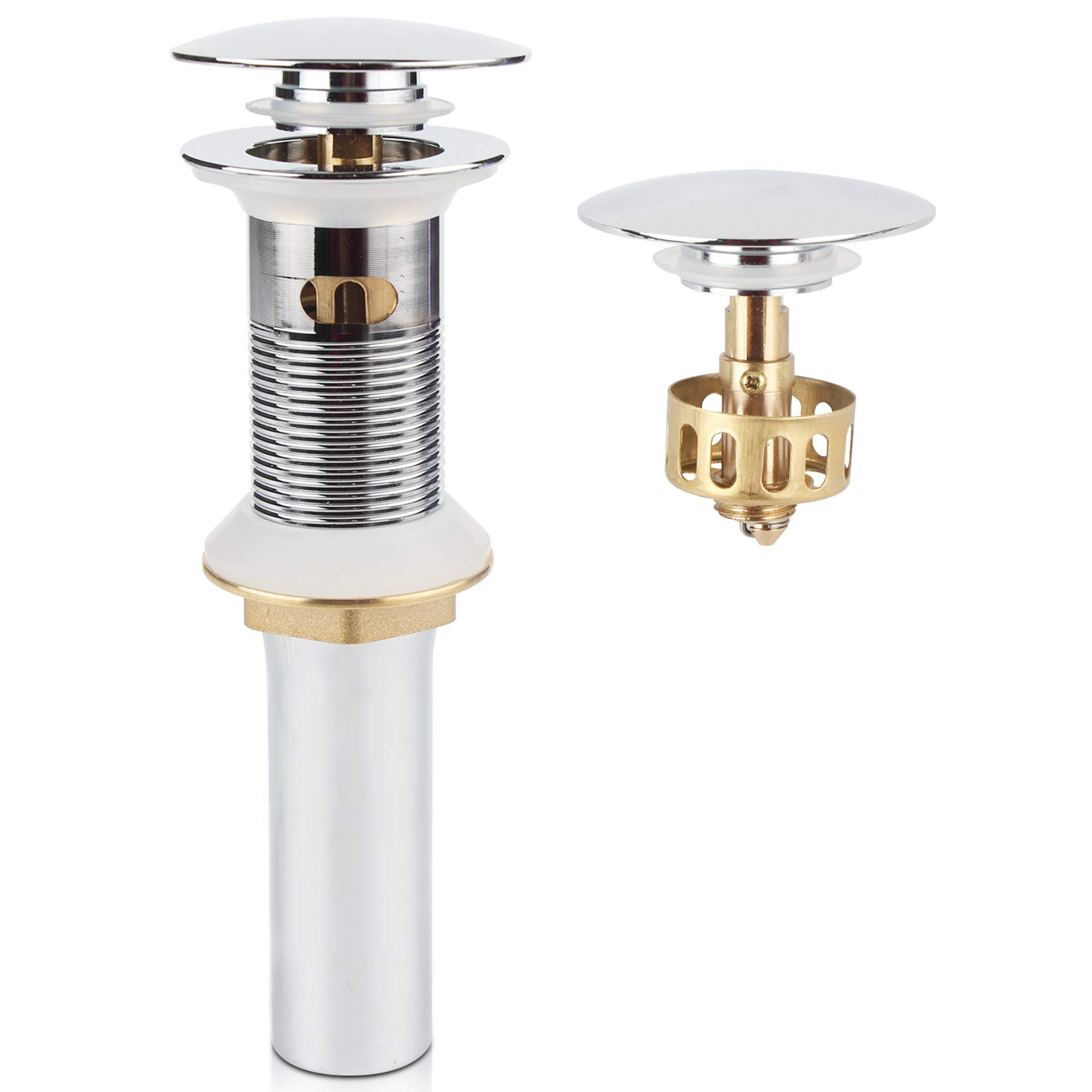 Pop Up Sink Drain with Overflow, Bathroom Faucet Vessel Vanity Sink ...