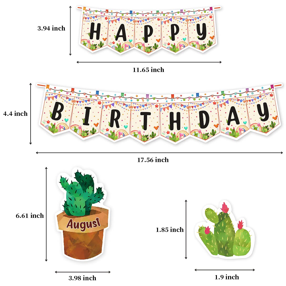 Snapklik.com : 42 Pieces Happy Birthday Bulletin Board Set Birthday ...