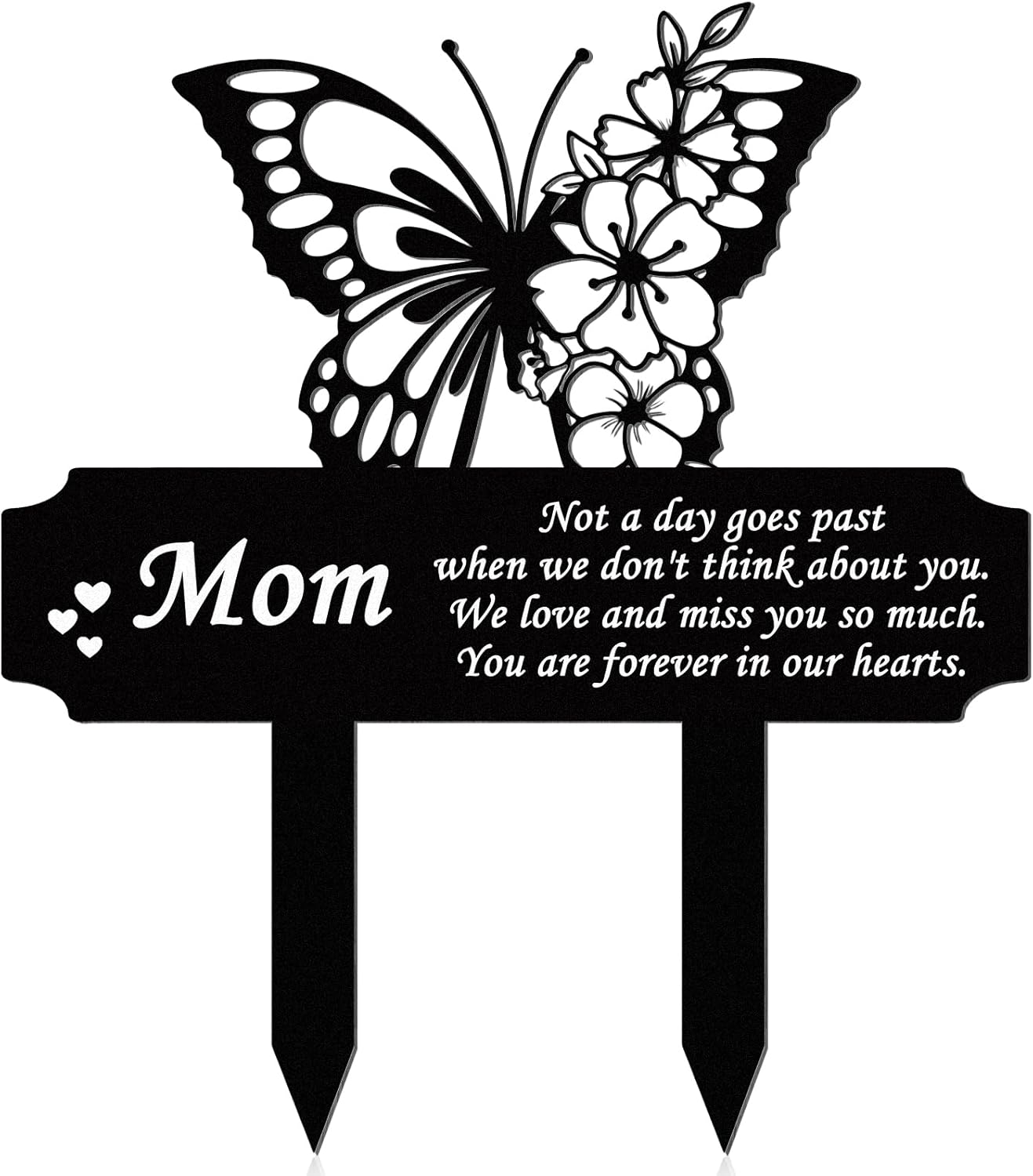 Amazon.com: Memorial Stakes Grave Decorations for Cemetery Plaque Stake ...