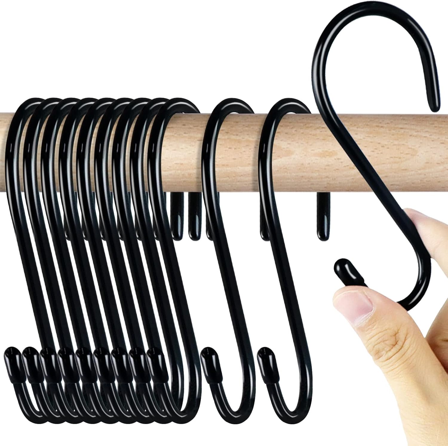 Amazon.com: 18 Pack Large S Hooks for Hanging, 4-1/2 inch Heavy Duty ...