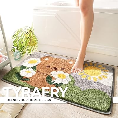Amazon.com: Panstar Crocodile Bath Mat for Bathroom, Cute Animal Bath ...