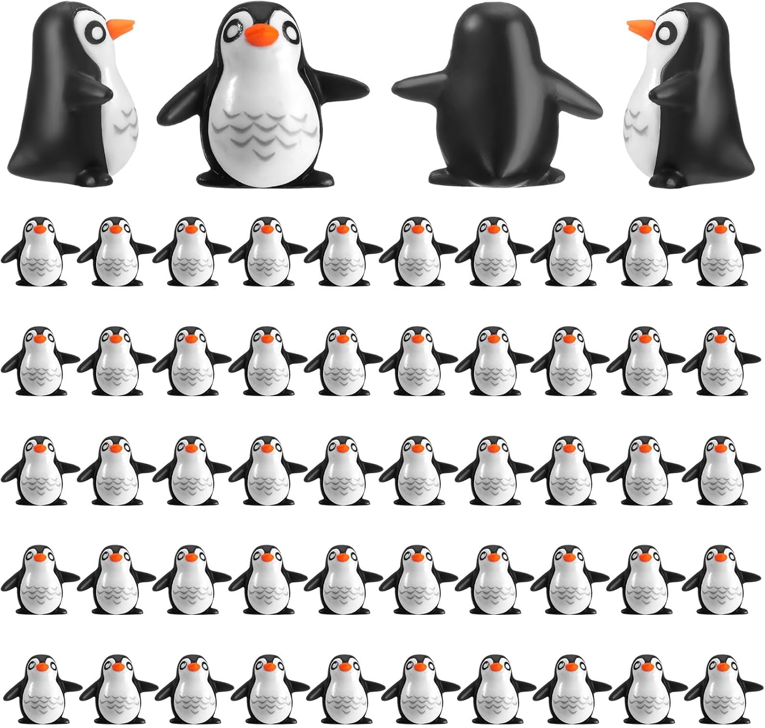 Amazon.com: JellyArch 120 Pcs Miniature Penguin Figurines Resin Penguin ...