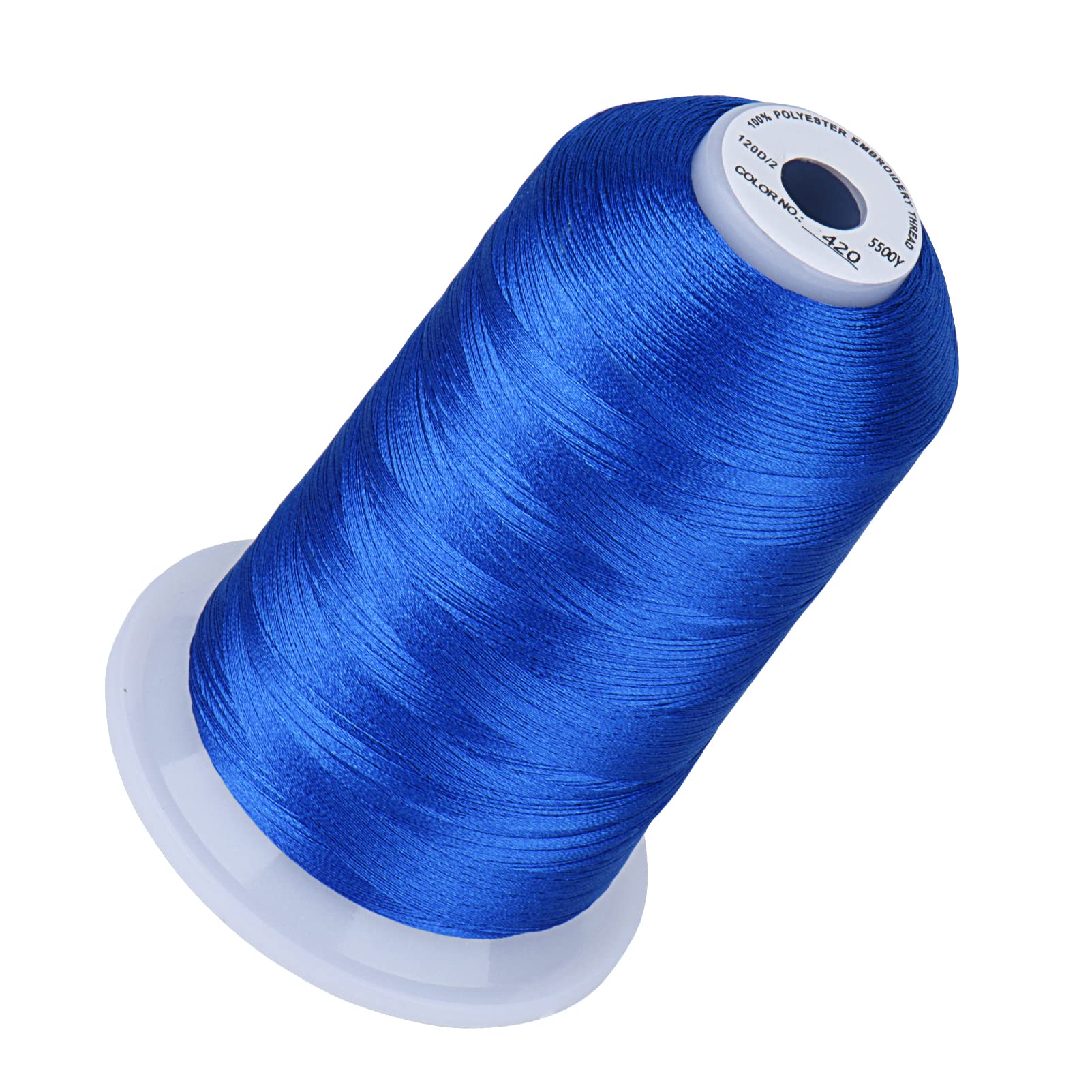 Amazon.com: Simthread Embroidery Thread 5500 Yards Electic Blue 420 ...