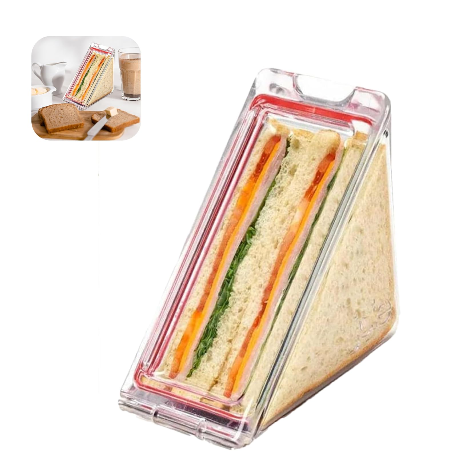 PSFXBM Triangle Sandwich Container, Reusable Triangle Sandwich ...
