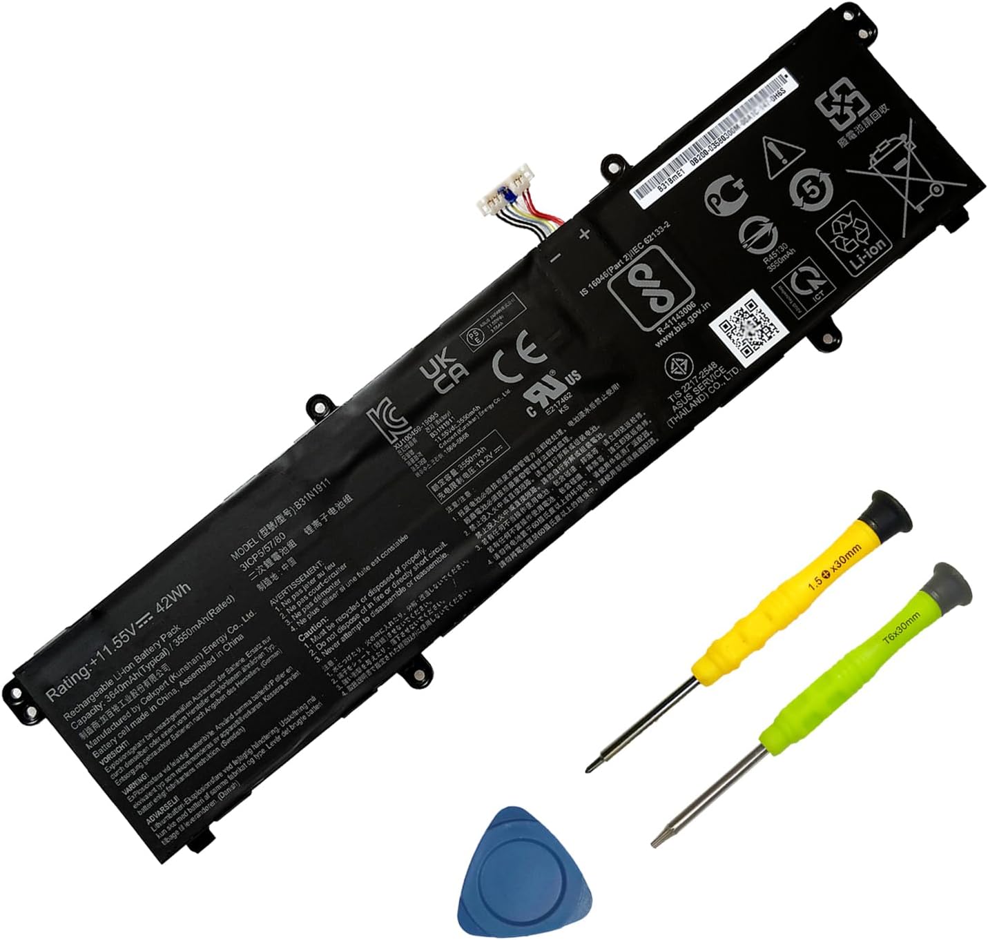 Amazon.com: SUNNEAR B31N1911 Battery Replacement for ASUS VivoBook Flip ...