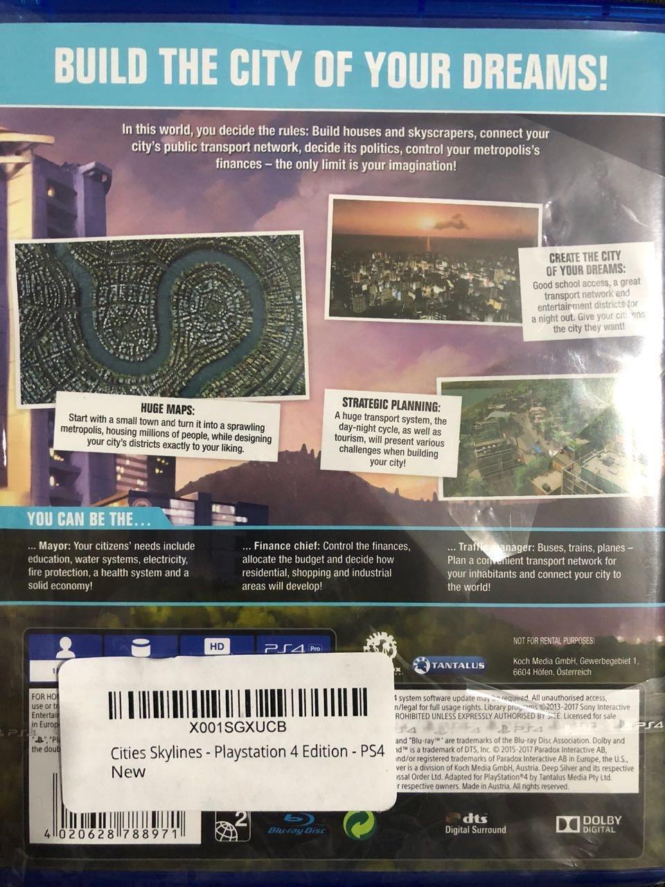 Amazon.com: Cities Skylines - Playstation 4 Edition - PS4