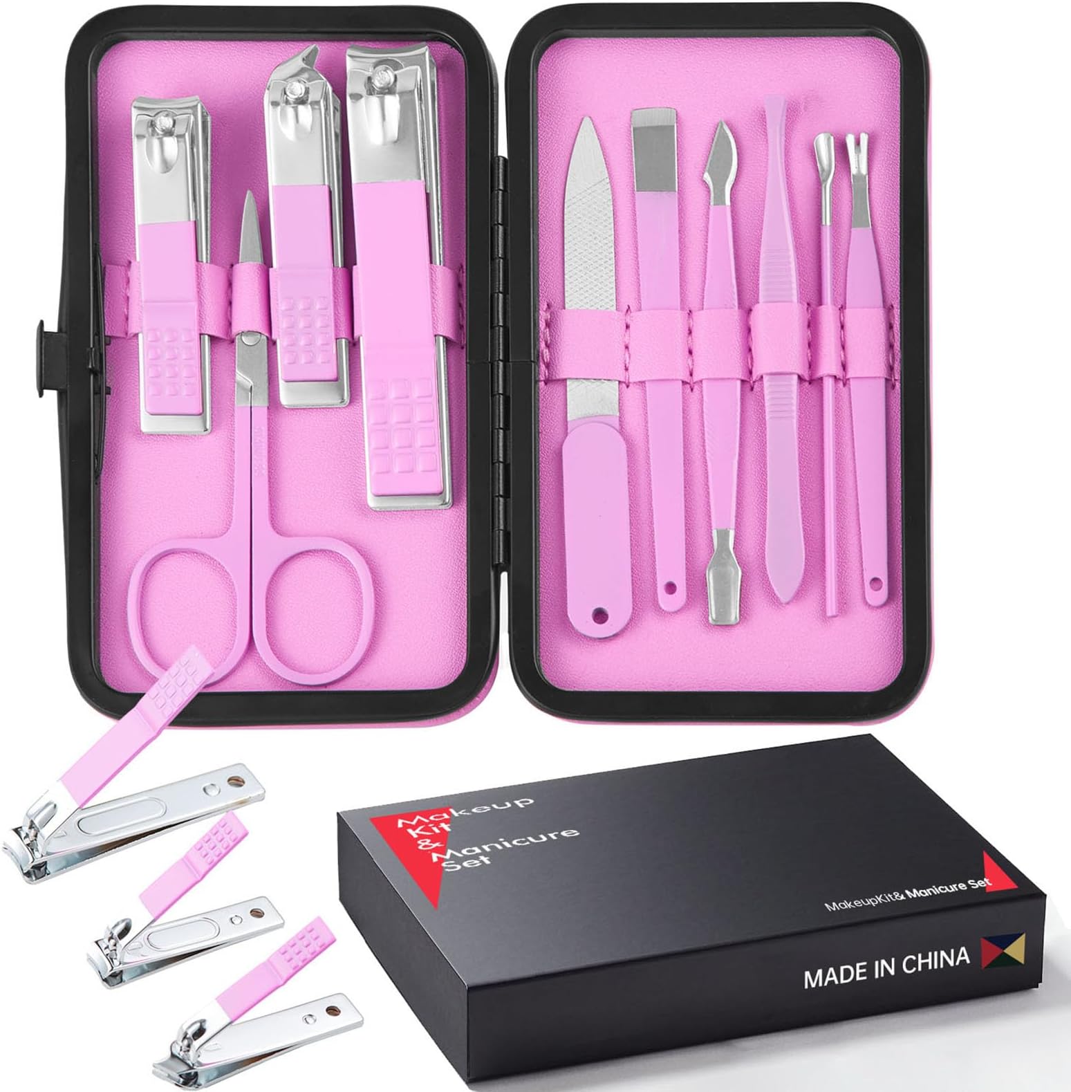 Amazon.com : Hanaive 6 Set Manicure Set 48Pcs Nail Clippers Pedicure ...
