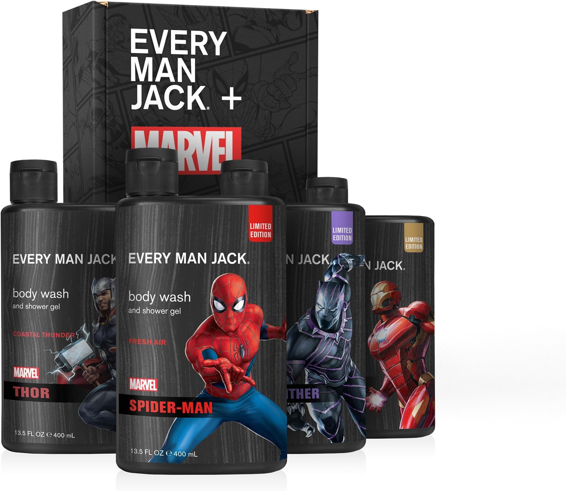 Amazon.com : Every Man Jack Harry Potter Collectors Body Wash Gift Set ...