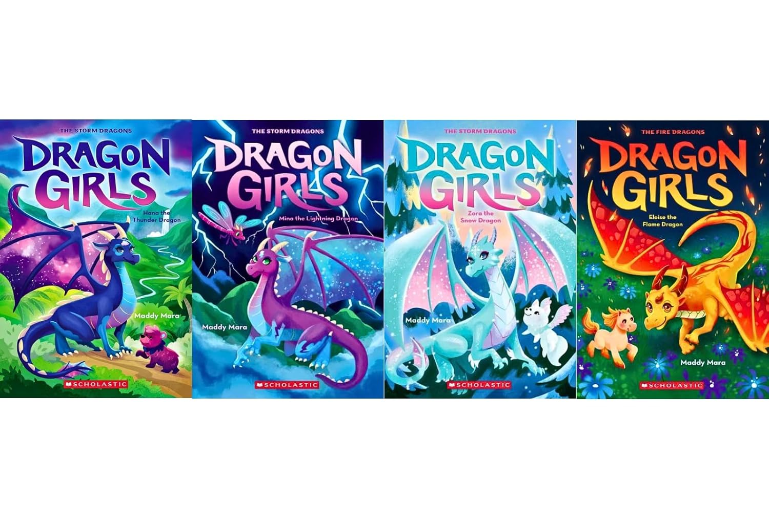 Dragon Girls Series Collection Set Books 13-16 (Dragon Girls): Maddy ...