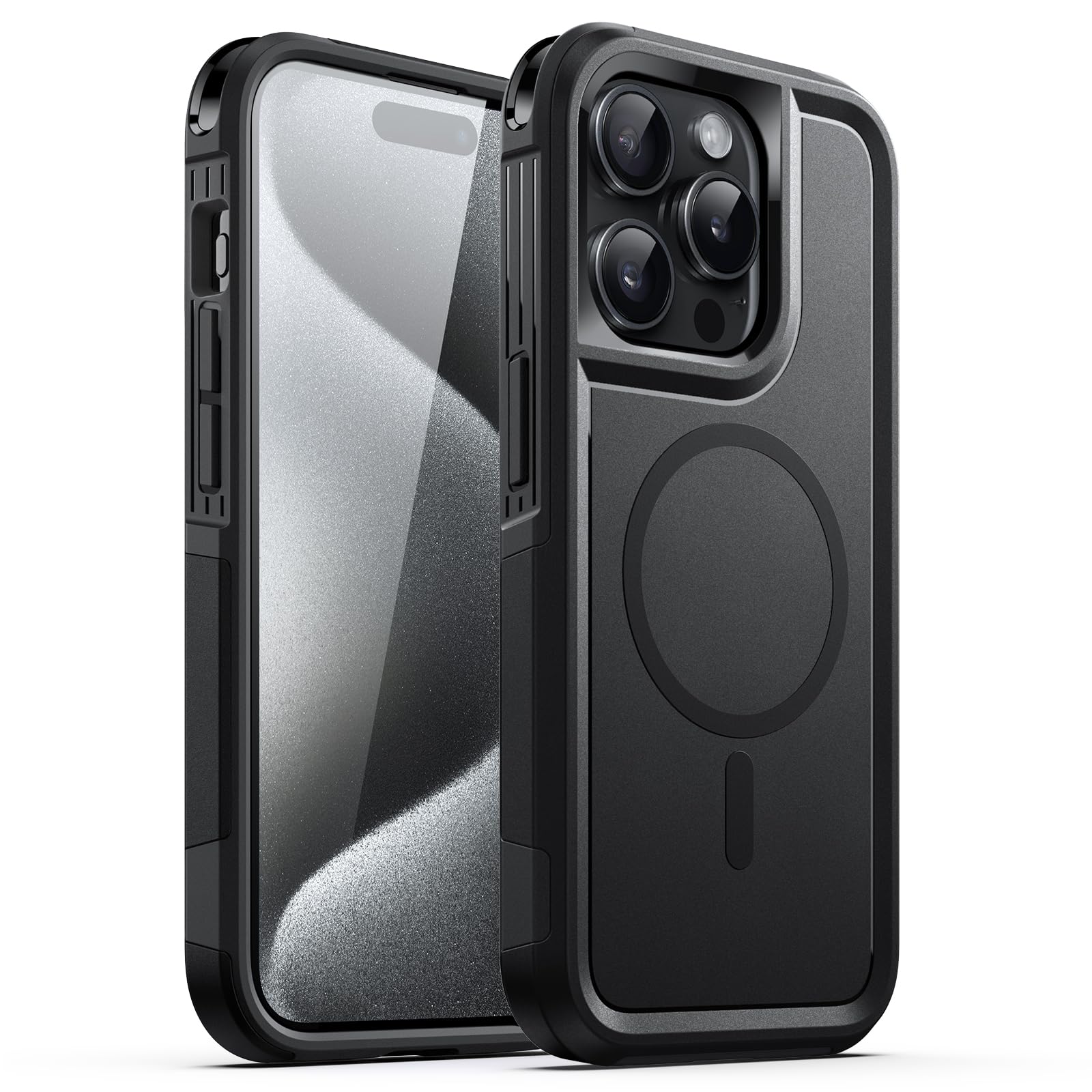 Amazon.com: JETech Case for iPhone 15 Pro Max 6.7-Inch Compatible with MagSafe, Heavy Duty Dual ...