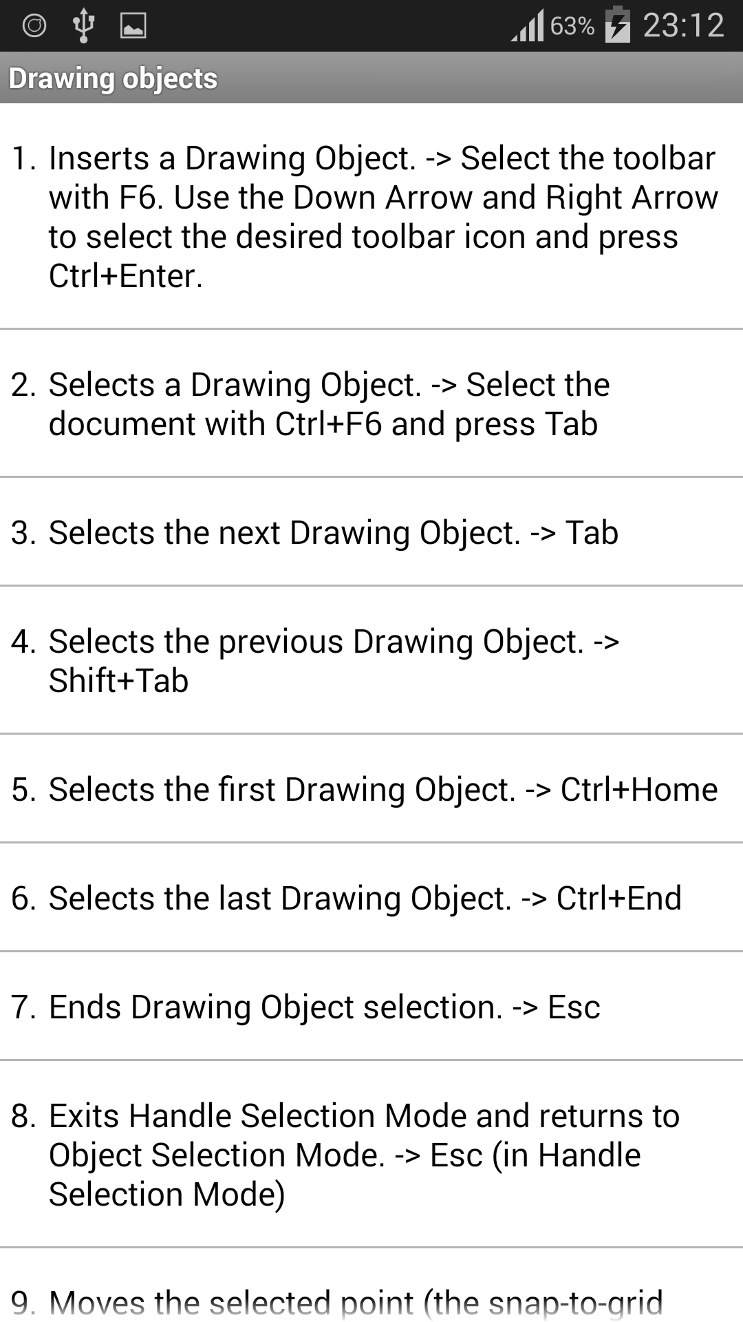 OpenOffice Shortcuts - App on the Amazon Appstore