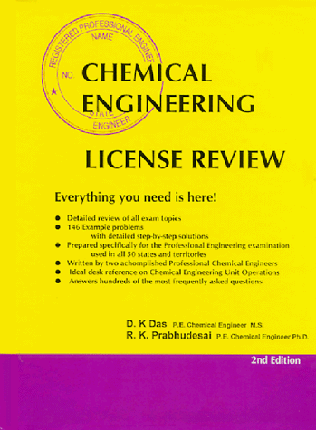 Amazon.com: Chemical Engineering License Review: 9781576450000: Das P.E ...