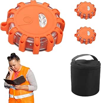 Amazon.co.jp: Car Flares, Safety Flares - 3 Pcs Car Safety Disc Flares ...