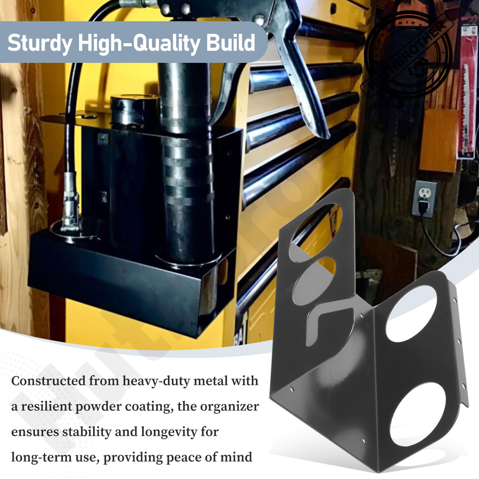 Snapklik.com : Grease Gun Holder, Wall Mount Grease Gun Storage Rack ...