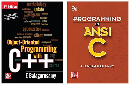 Buy Object Oriented Programming with C++ | 8th Edition, E.Balagurusamy & Programming in ANSI C ...