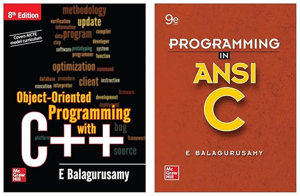Buy Object Oriented Programming With C 8th Edition Ebalagurusamy And Programming In Ansi C