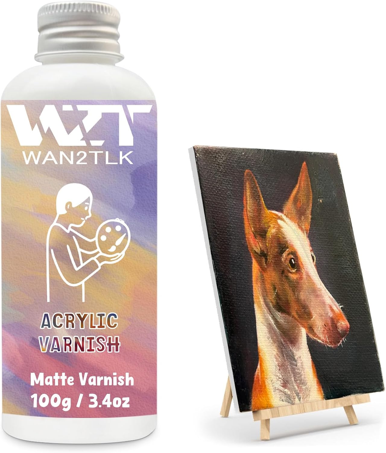 Amazon.com: WAN2TLK Acrylic Varnish, Professional Matte Varnish for ...