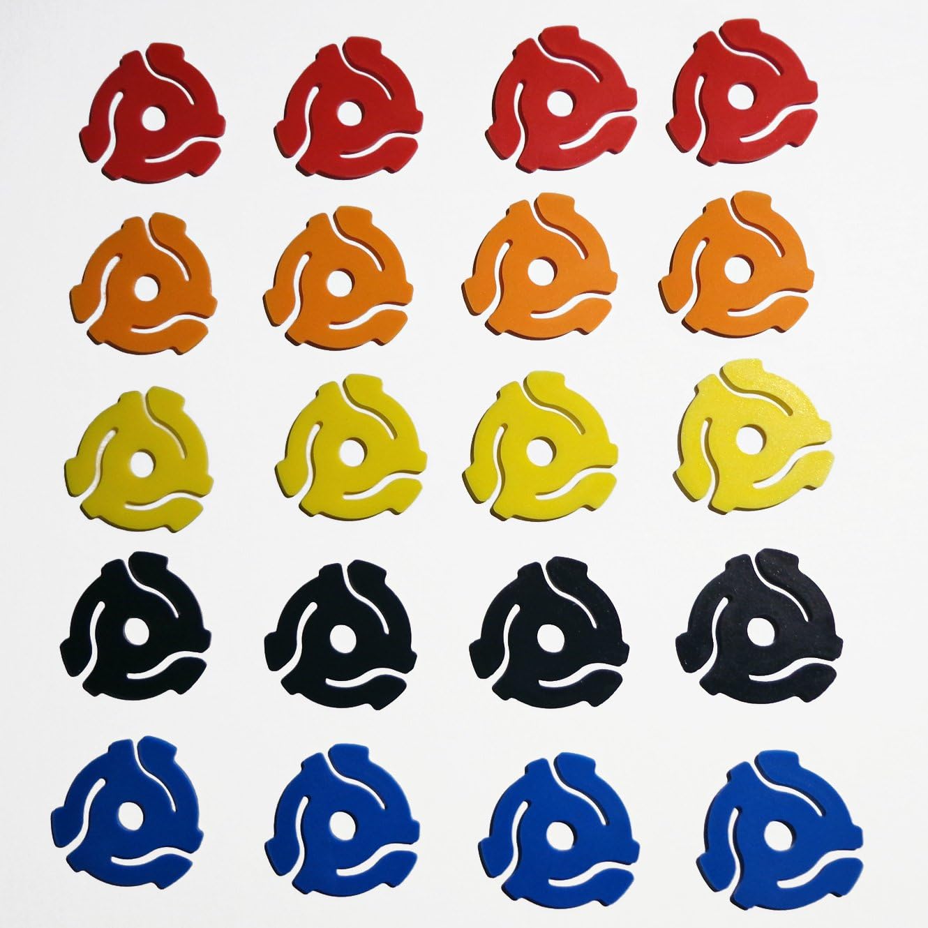 Amazon.com: (20 Pack) Twenty Mixed Color Plastic 45 RPM 7 Inch Vinyl ...