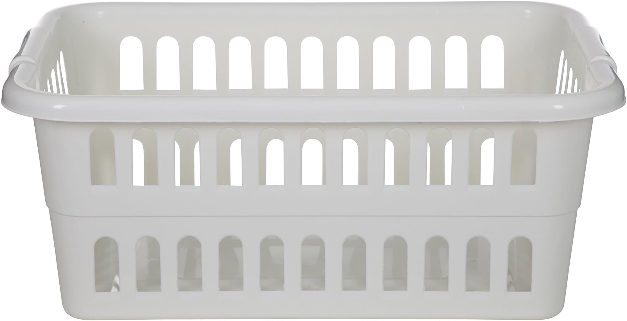 Whitefurze Rectangular Laundry Basket, Cream, 59 cm : Amazon.co.uk ...